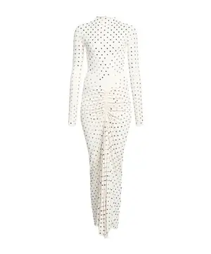 Alaïa Alaia Embellished Ruched Midi Dress No