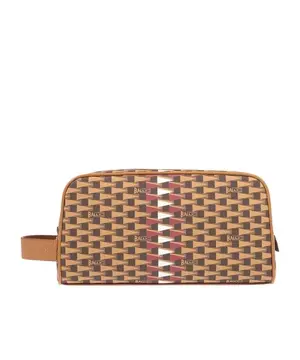Bally Logo Clutch - Brown