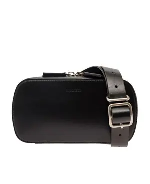 JIL SANDER Logo Debossed Double-zip Belt Bag - Black
