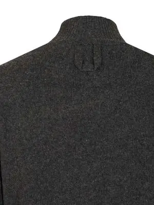 Jacquemus High Neck Knitted Top - Dark Gray