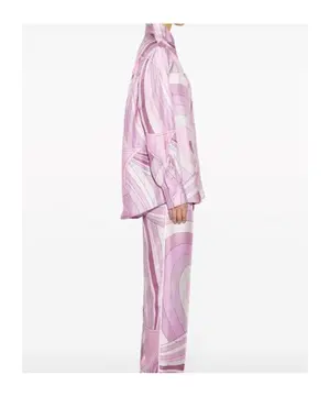 Emilio Pucci Graphic Print Silk Shirt