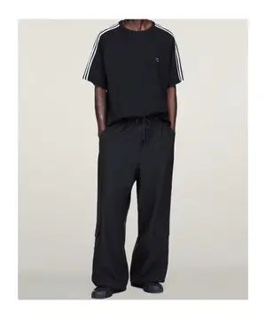 Y3 3-striped Short-sleeved T-shirt - Black