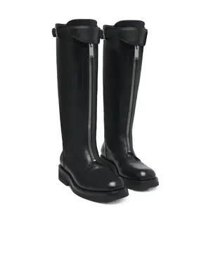 Alexander McQueen Buckled Zip Knee-high Boots