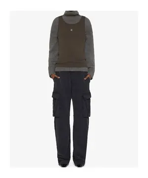 Givenchy 4g Plaque Ribbed Tank Top - Dark Brown