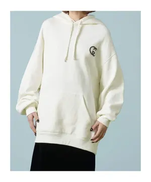 Gucci Gg Logo Motif Embroidered Hoodie