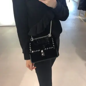 Fendi Kan I Logo Embellished Shoulder Bag