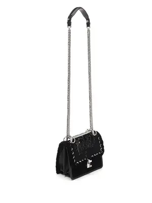 Fendi Kan I Logo Embellished Shoulder Bag