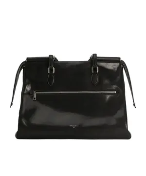 Dolce & Gabbana Vittoria Logo Plaque Bag - Black