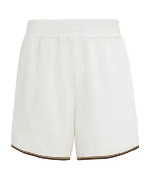 Fendi Ff Jacquard Elasticated Waistband Shorts - White