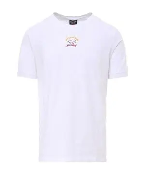 PAUL  SHARK Crew Neck Printed Logo T-shirt