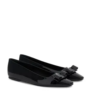 FERRAGAMO Vara Bow Ballet Flats - Black