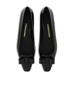 FERRAGAMO Vara Bow Ballet Flats - Black