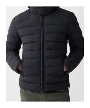 COLMAR Quilted Down Jacket With Detachable Hood - Black