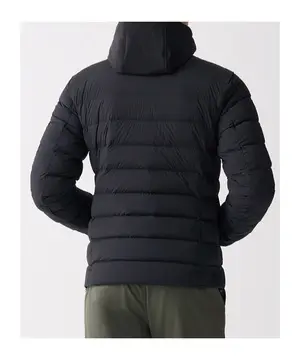 COLMAR Quilted Down Jacket With Detachable Hood - Black