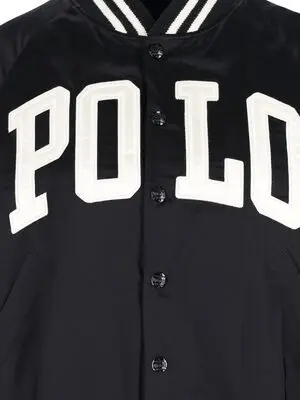 Polo Ralph Lauren Logo Buttoned Bomber Jacket