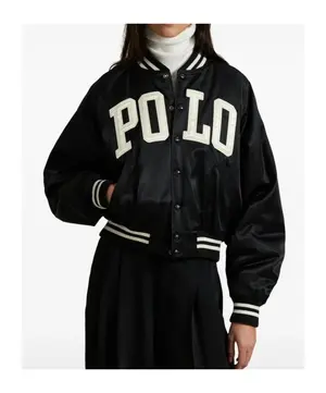 Polo Ralph Lauren Logo Buttoned Bomber Jacket