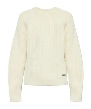 Dsquared2 Logo Plaque Knitted Jumper - White
