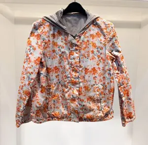 Max Mara Printed Long Sleeve Casual Jacket With Hood