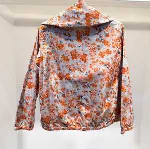 Max Mara Printed Long Sleeve Casual Jacket With Hood