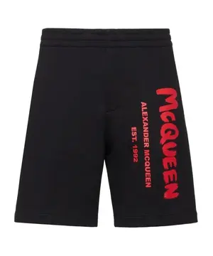 Alexander Mcqueen Logo Shorts For Men