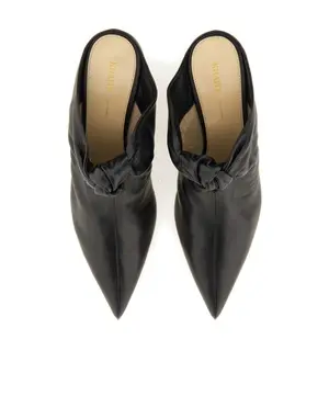 Khaite Rowan Pointed-toe Mules - Black