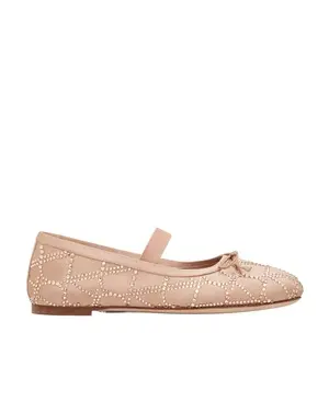 Valentino Garavani Iconogram Crystal Embellished Ballerinas