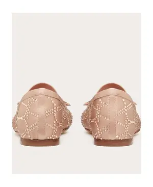 Valentino Garavani Iconogram Crystal Embellished Ballerinas