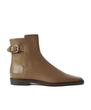 TOTEME Square-toe Buckled Ankle Boots