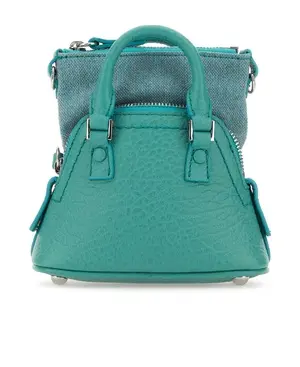 MAISON MARGIELA Numbers Patch Zipped Mini Shoulder Bag - Blue