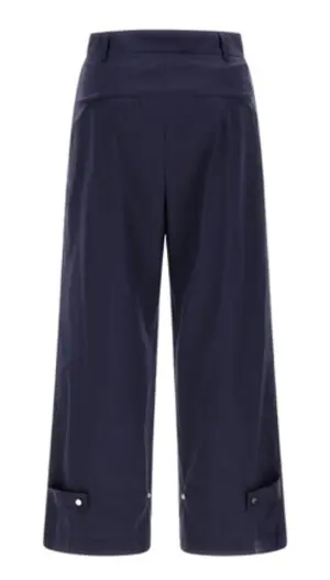 Herno Pleated Cropped Trousers