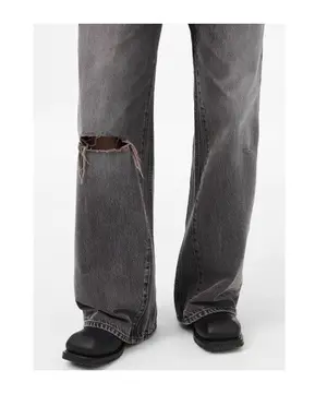 Our Legacy Treble Cut Distressed Jeans - Black