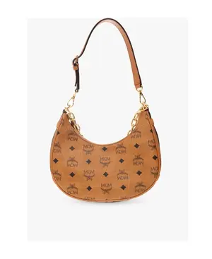 Mcm Aren Crescent Small Shoulder Bag