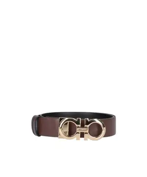 SALVATORE FERRAGAMO Salvatore Ferragamo Gancini Logo Belt