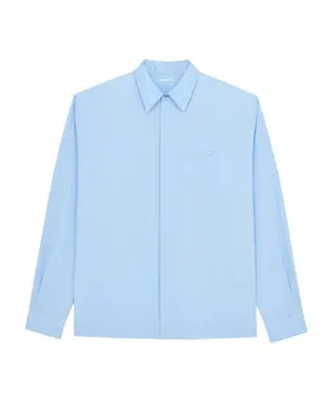 Saint Laurent Regular Fit Poplin Shirt - Blue