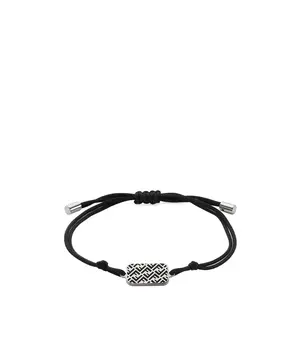 Fendi Hexagon Ff Detailed Bracelet - Black