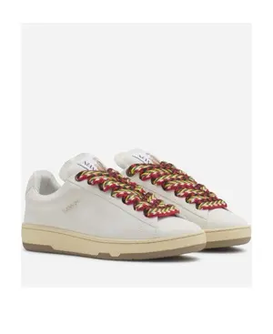 LANVIN Suede Low-top Sneakers With Logo Detailing - Gray