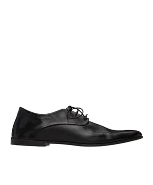 Marsèll Pleated Calfskin Lace-up Derby Shoes