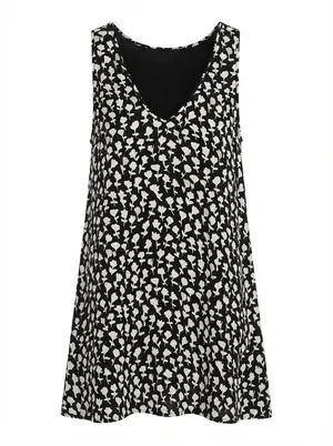 Max Mara Sleeveless V-neck Dress