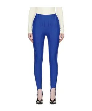 MUGLER Body-fitting Leggings - Blue