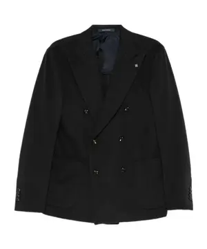 Tagliatore Long-sleeved Suit Jacket - Black