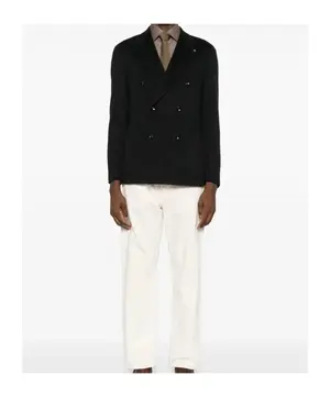 Tagliatore Long-sleeved Suit Jacket - Black