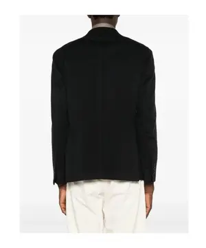 Tagliatore Long-sleeved Suit Jacket - Black