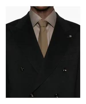 Tagliatore Long-sleeved Suit Jacket - Black