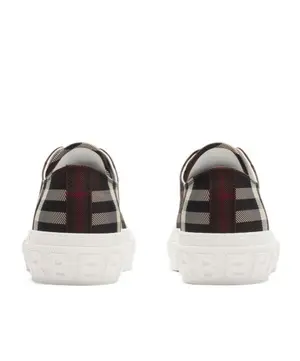 Burberry Checked Lace-up Low-top Sneakers