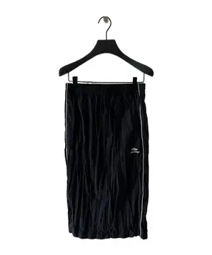 Balenciaga Logo Embroidered Ruched Skirt
