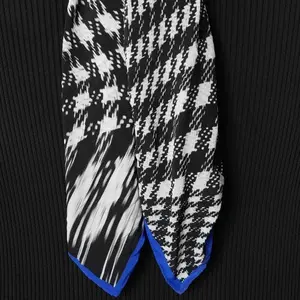 Burberry Scarf-detailed High-neck Ribbed Jumper