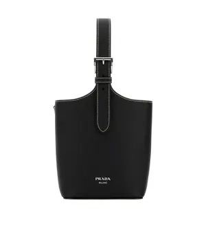 Prada Logo Handbag - Black