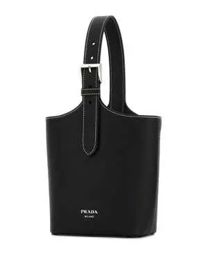 Prada Logo Handbag - Black