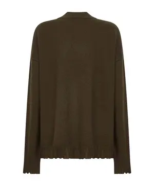 UMA WANG Cashmere Knit Over Cardigan - Black