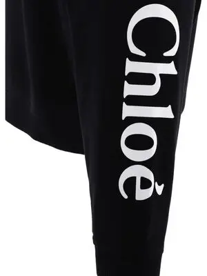 Chloé Tie-dye Logo Cotton Sweatshirt